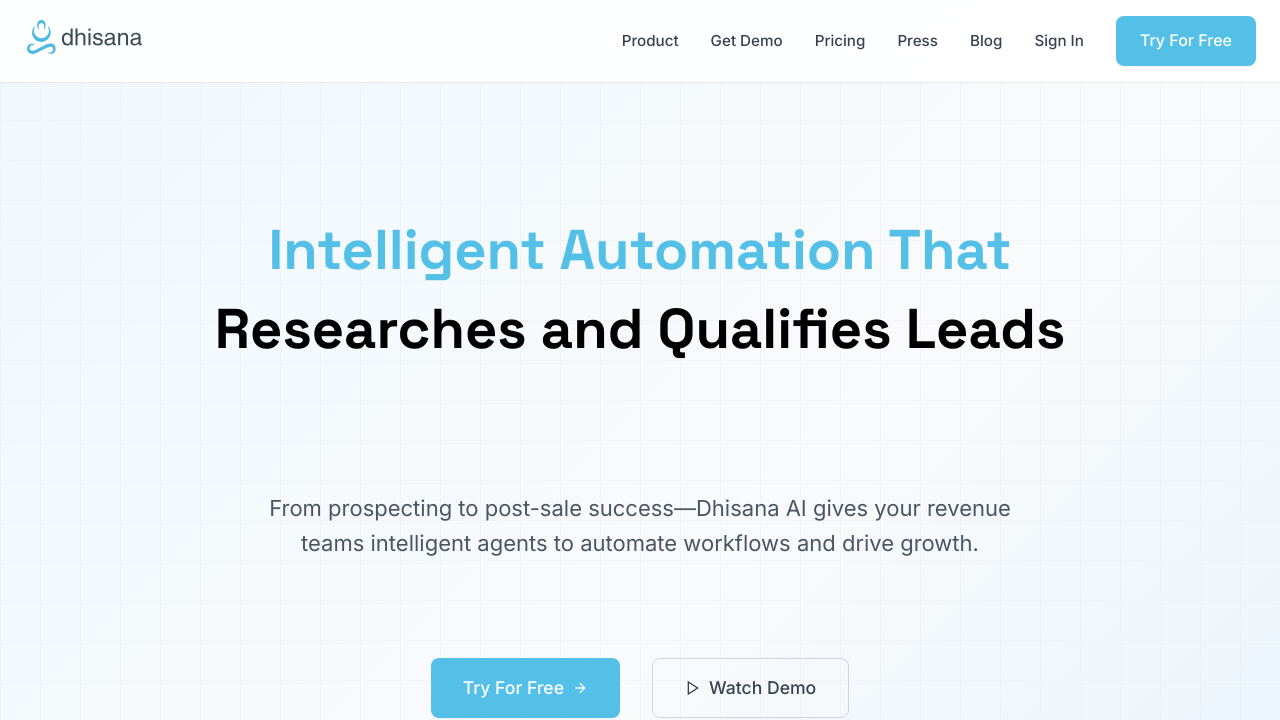Dhisana AI: Agentic Sales Automation for Revenue Teams | ChatGate