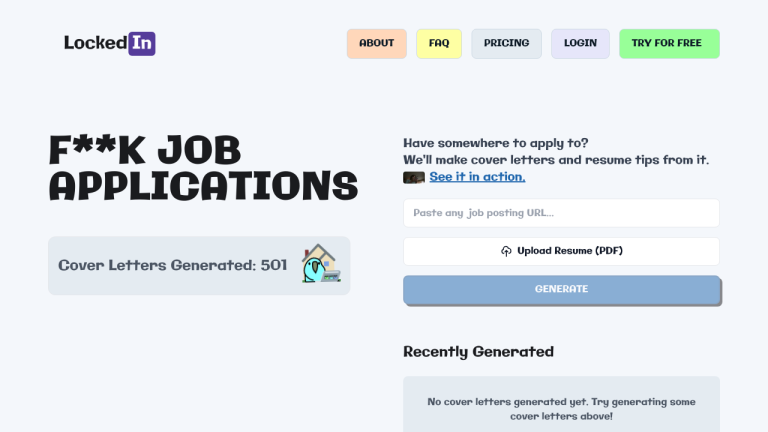 LockedIn: 1-Click Cover Letters from Job Posts | ChatGate