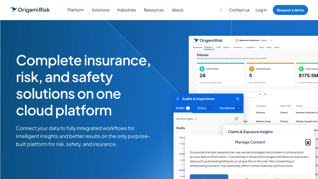 Origami Risk: Unified Risk, Safety, and Insurance Platform | ChatGate