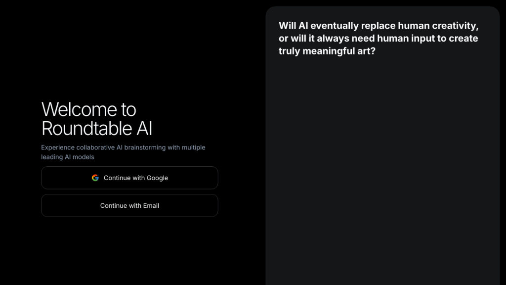 Roundtable: Multiple AI Models Brainstorm Together | ChatGate