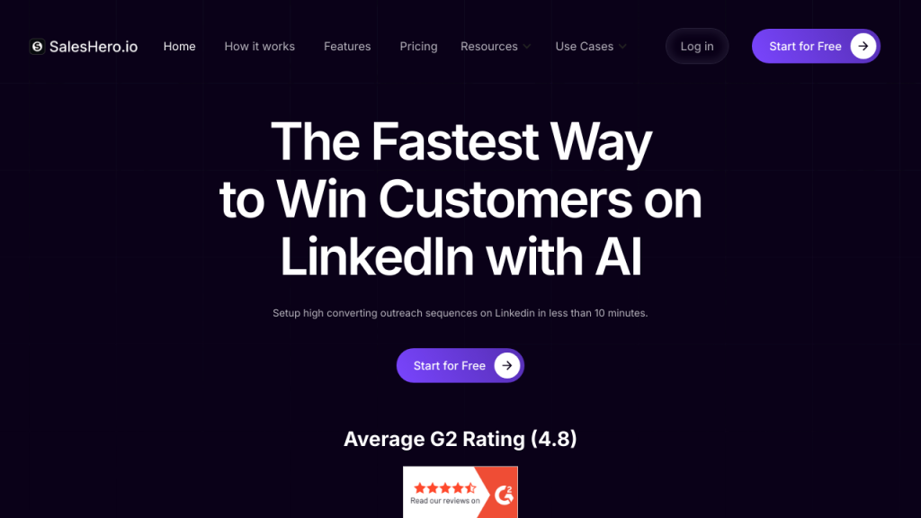 SalesHero.io: AI-Powered LinkedIn Outreach at Scale | ChatGate