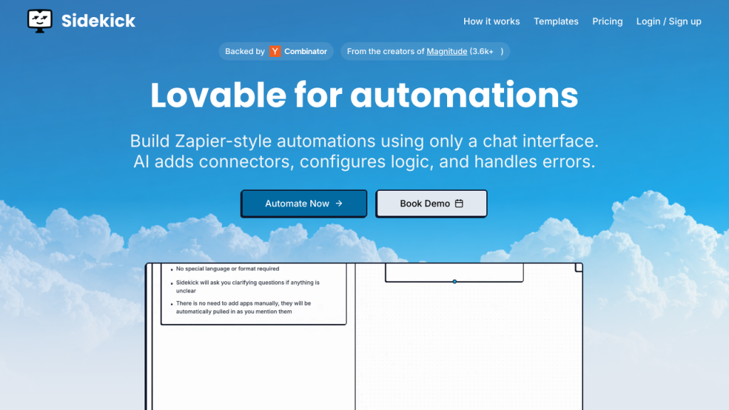 Sidekick: Chat-First Automation for Busy Teams | ChatGate