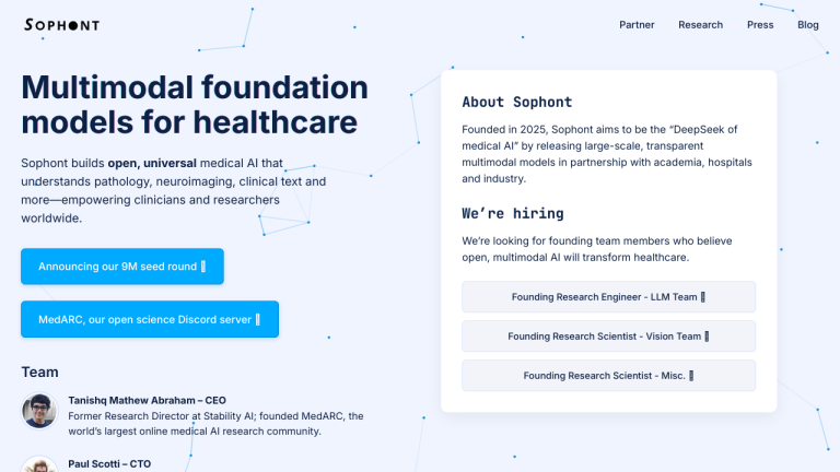 Sophont: Open Multimodal Medical AI Infrastructure | ChatGate