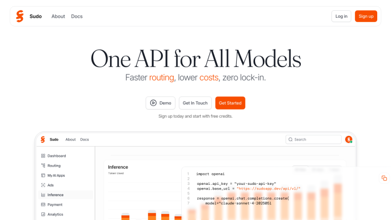 Sudo: One API to Route Any LLM with Speed and Savings | ChatGate