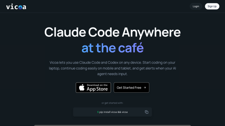 Vicoa: Claude Code Anywhere on Any Device | ChatGate