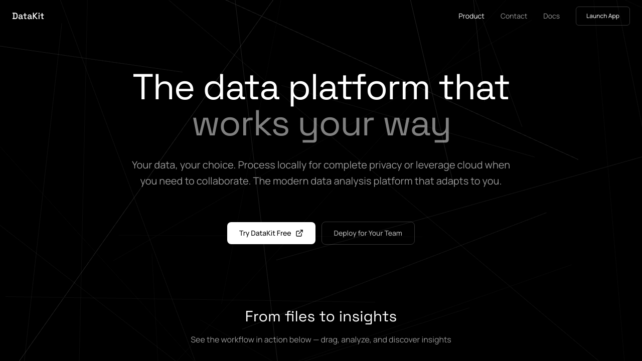 DataKit: Analyze Data Locally in Your Browser | ChatGate