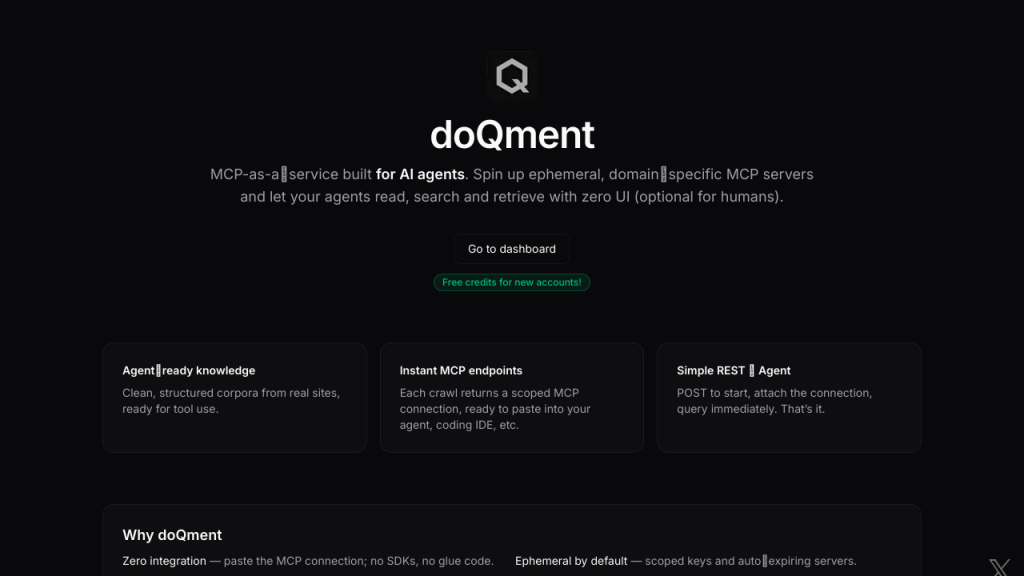 doQment: Spin up ephemeral MCP servers for agents | ChatGate