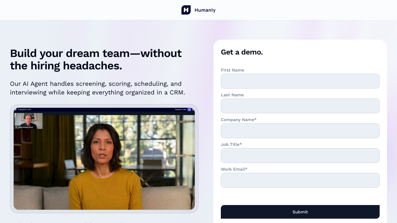 Humanly AI Interviewer: 24/7 Video Interviews at Scale | ChatGate