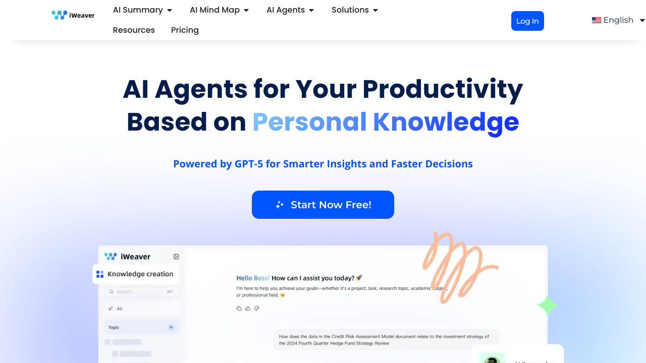 iWeaver: Personal AI for Knowledge and Tasks | ChatGate