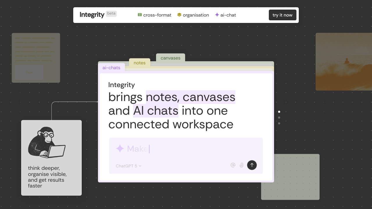 Integrity: Notes, Canvases and AI in One Workspace | ChatGate