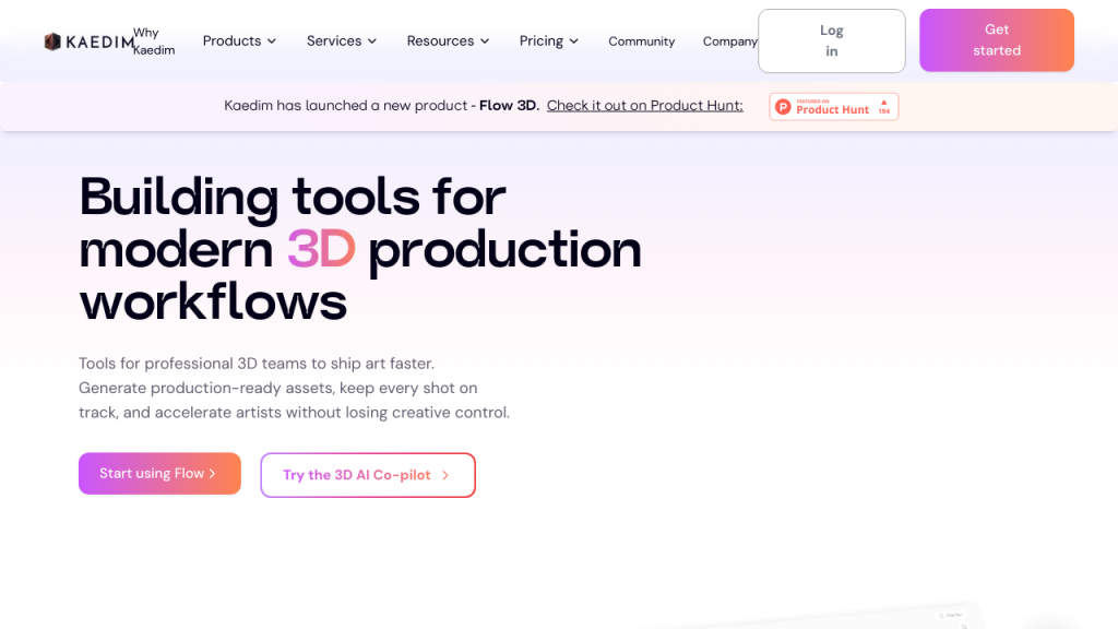 Kaedim: Turn 2D Images Into Game‑Ready 3D Assets | ChatGate