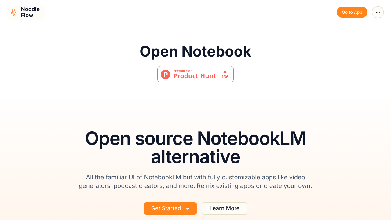 Open Notebook: Open Source NotebookLM Alternative | ChatGate