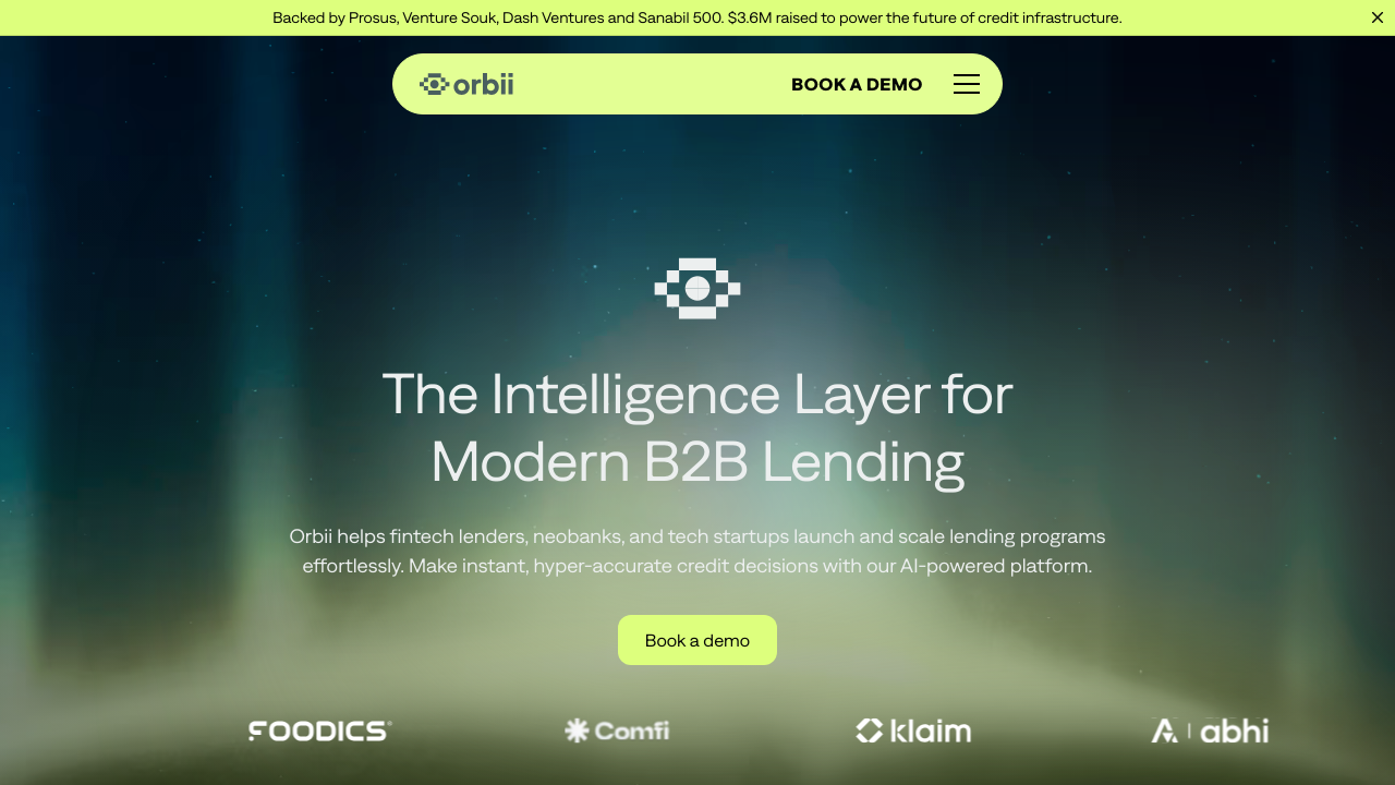 Orbii: AI Credit Infrastructure for B2B Lending | ChatGate