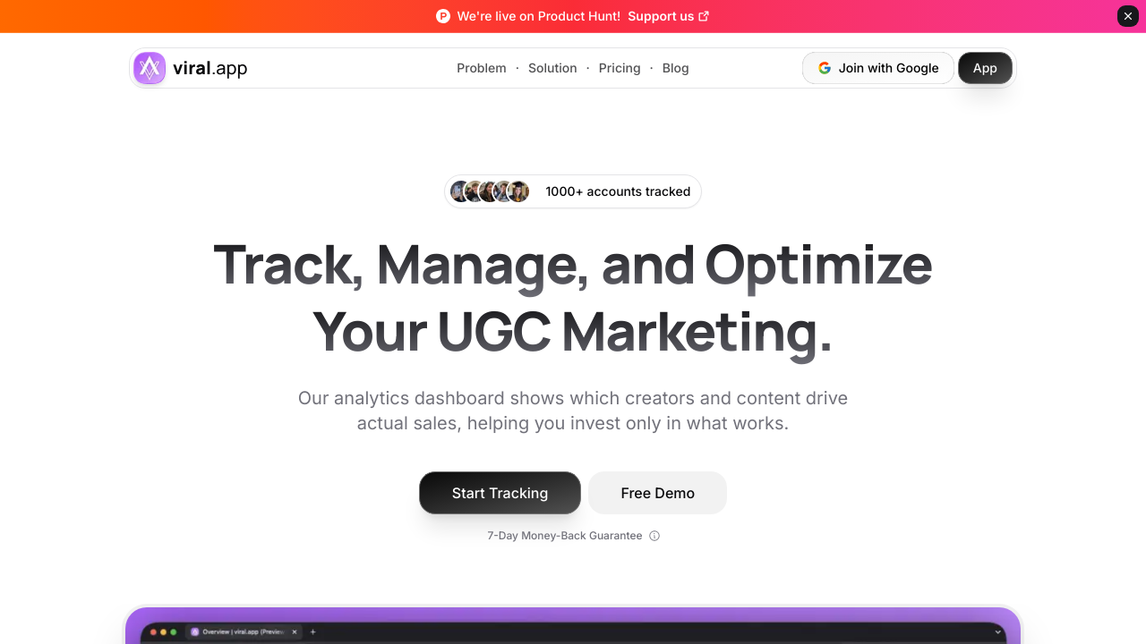 viral.app: Unified UGC Analytics for TikTok, Reels, and Shorts | ChatGate