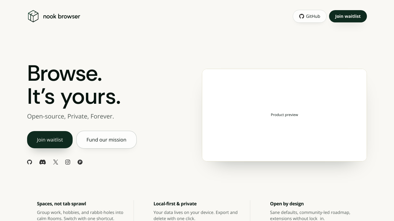 Nook Browser: Open-Source, Private Mac Browsing | ChatGate