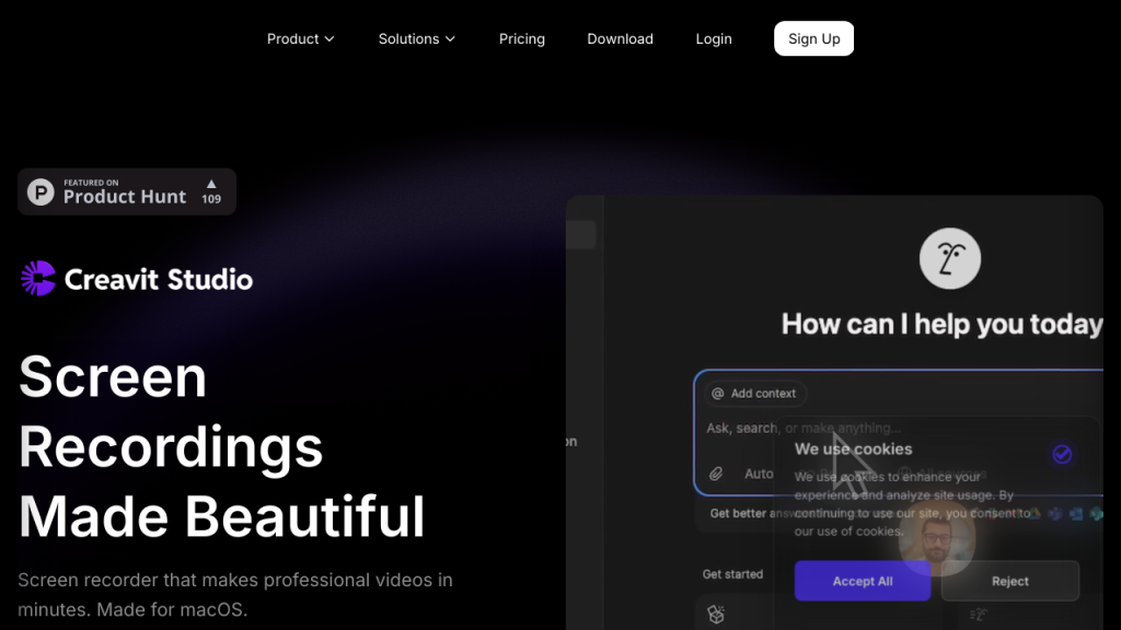Creavit Studio: Mac Screen Recording with Pro Editing | ChatGate