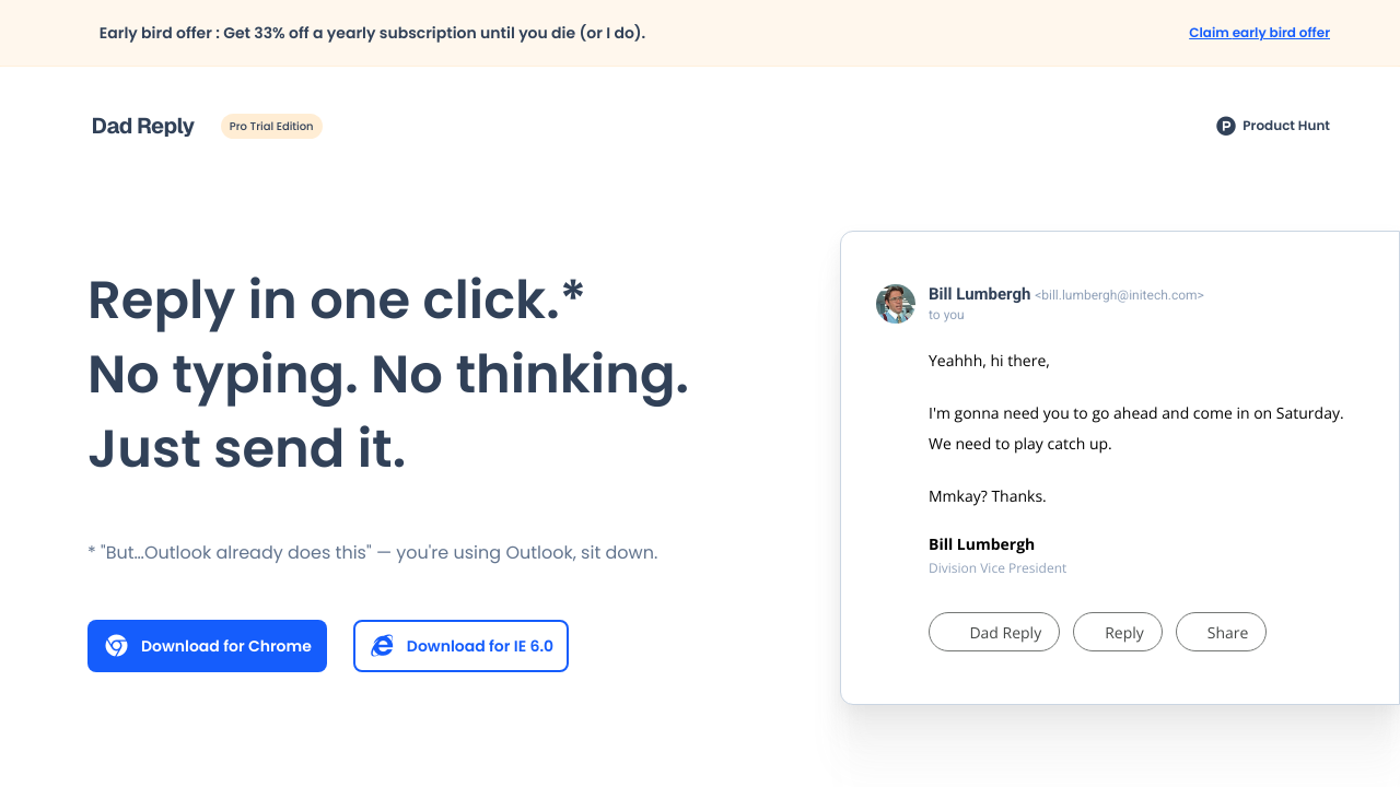 Dad Reply: One-Click Emoji Replies for Gmail | ChatGate