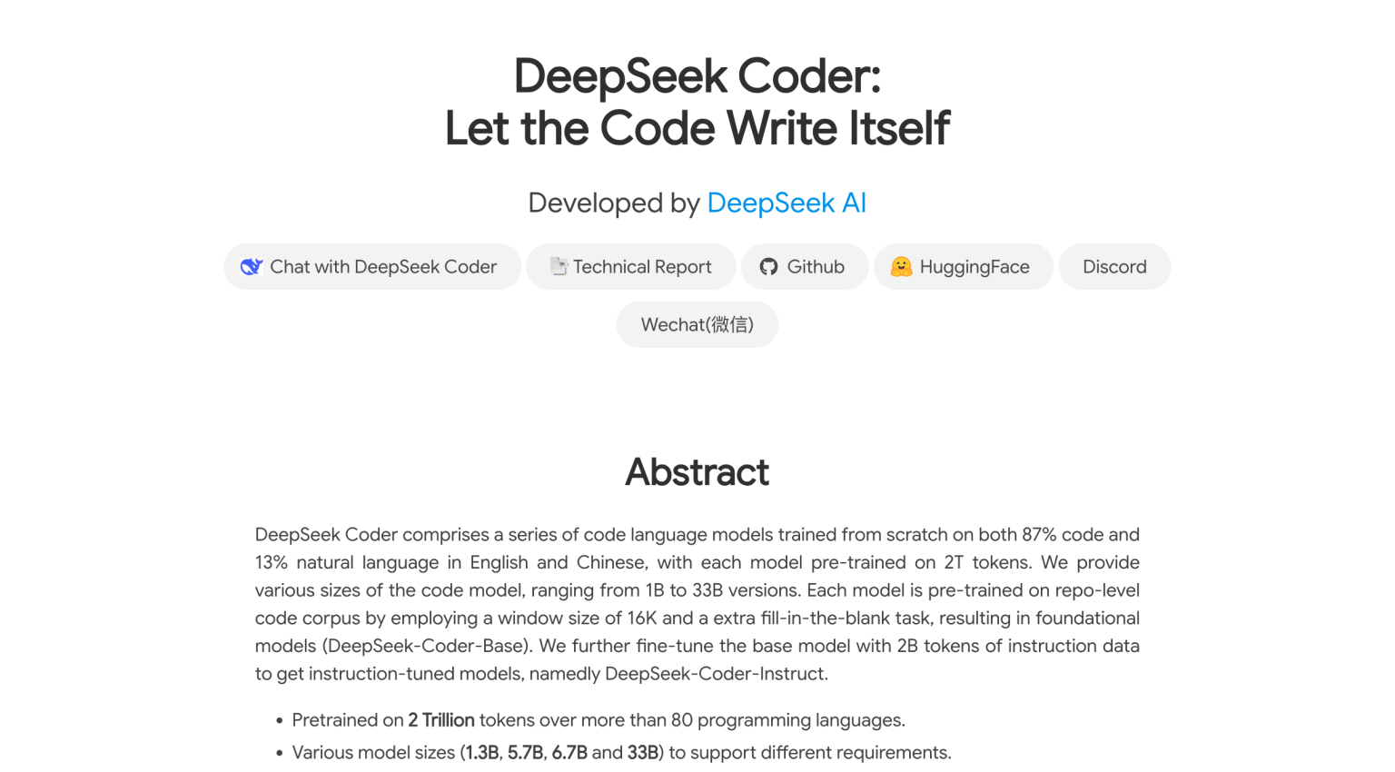 DeepSeek Coder: Fast AI Pair Programmer | ChatGate