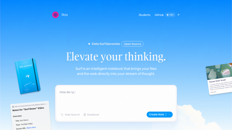 Deta Surf: AI Notebook for the Internet | ChatGate