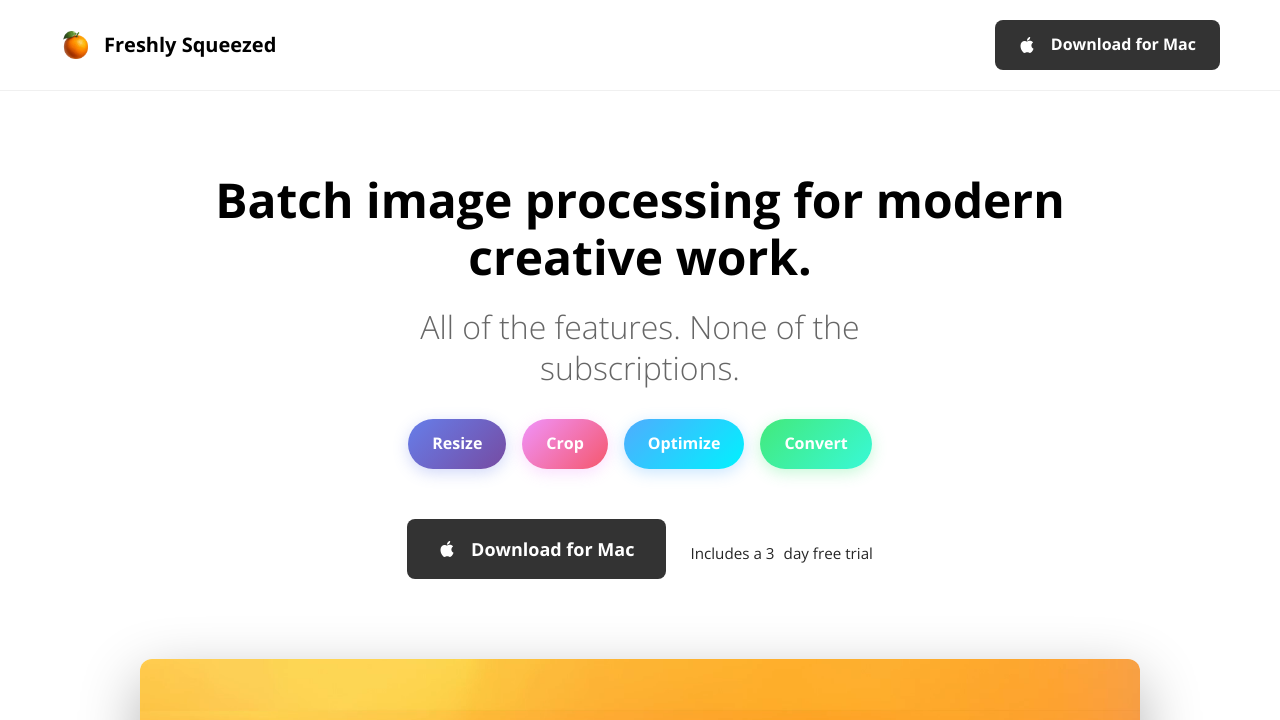 Freshly Squeezed: Batch Image Processing for Mac | ChatGate