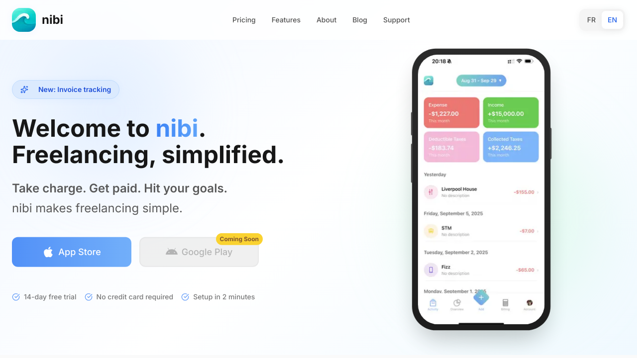 Nibi: Simple Finance Tracking for Canadian Freelancers | ChatGate