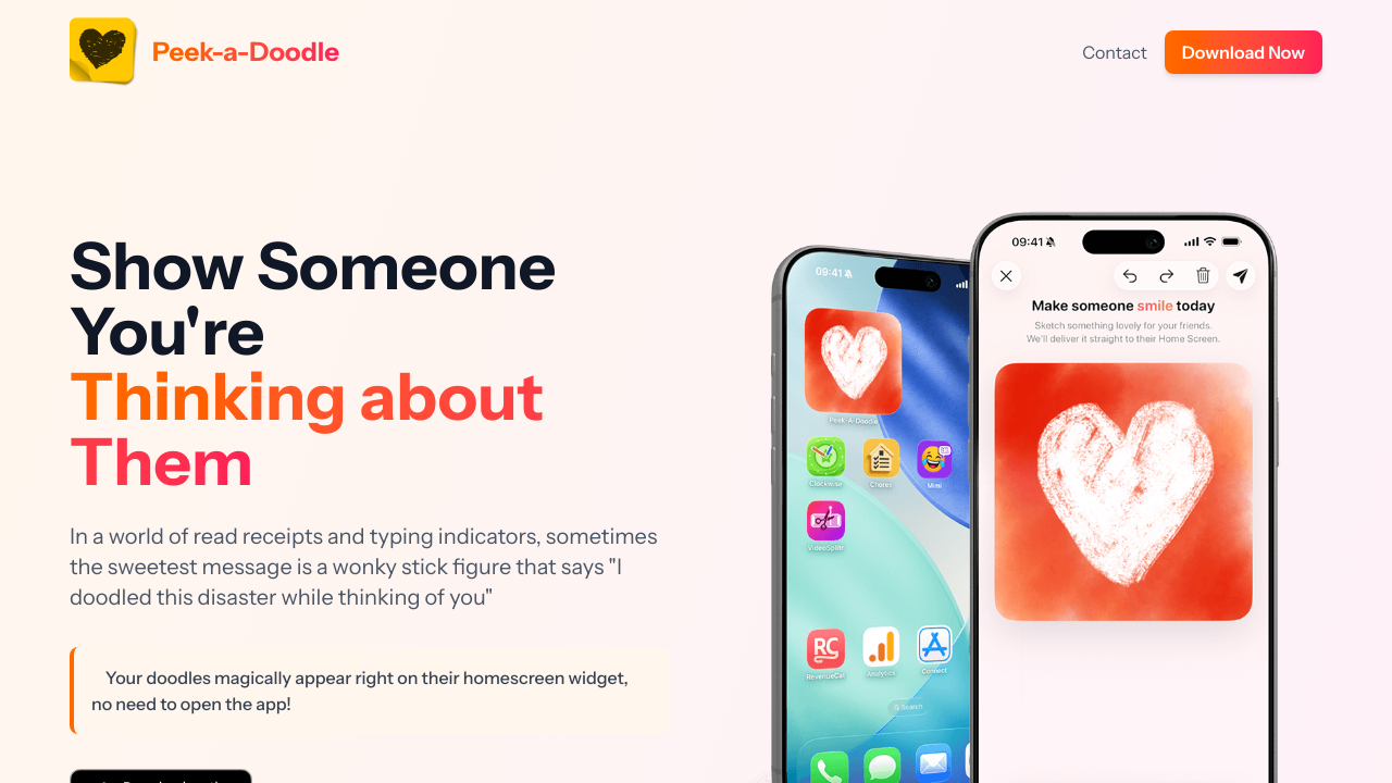 Peek‑a‑Doodle: Send Doodles to Friends’ Widgets | ChatGate