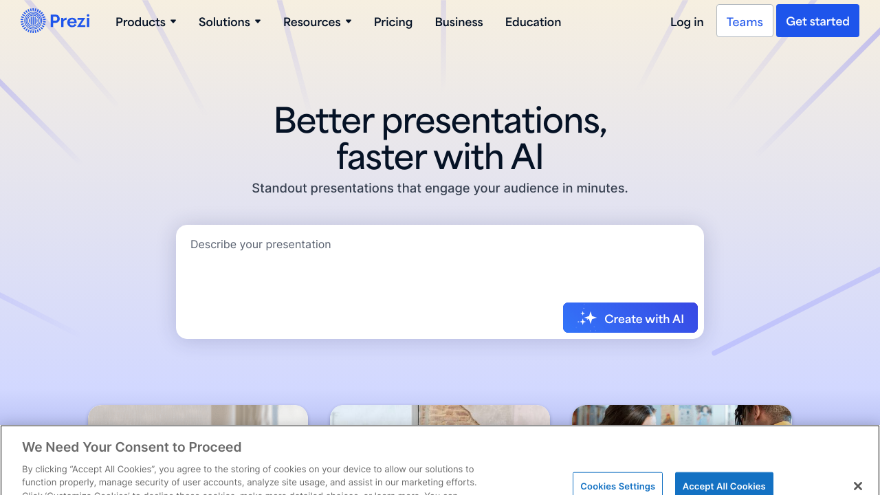 Prezi: AI-powered, non-linear presentations | ChatGate