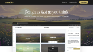 Wender: Design Anything With AI, Export as Code | ChatGate