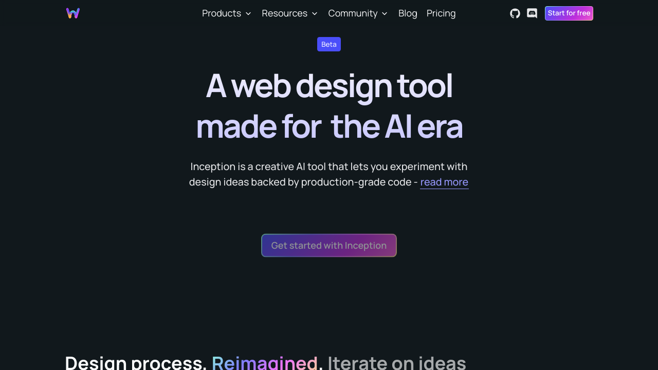 Inception: AI design exploration with real HTML/Tailwind | ChatGate