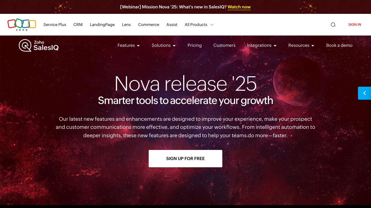 Zoho SalesIQ Nova '25: AI-first chat and bot suite | ChatGate