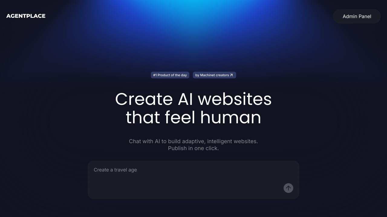 Agentplace: AI websites that feel human | ChatGate