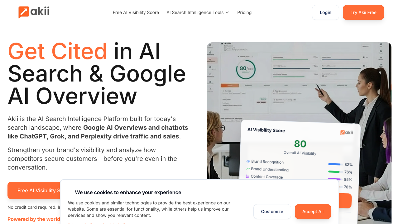 Akii: Monitor and Boost Your AI Search Visibility | ChatGate
