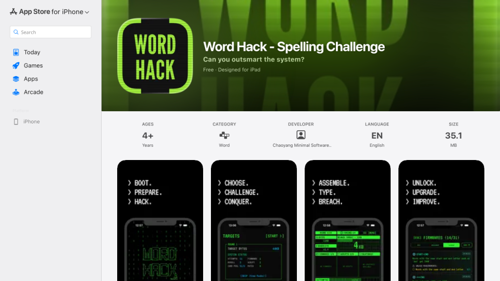 Word Hack - Terminal-Style Word Strategy Roguelite | ChatGate