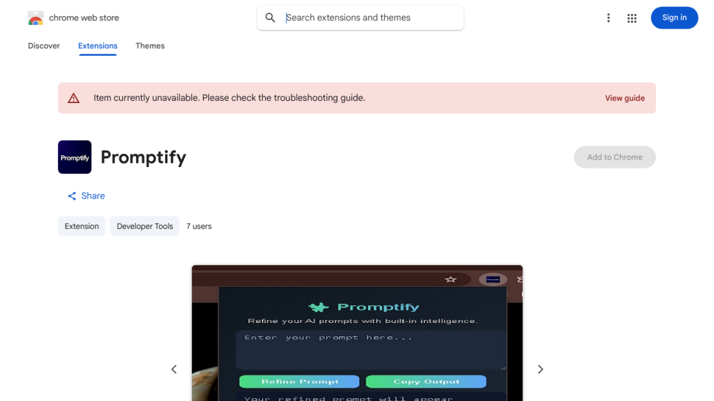 Promptify: One-Click AI Prompt Refinement | ChatGate