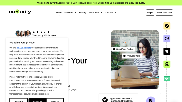 Euverify: Generate GPSR, CE/UKCA Docs and EU/UK AR | ChatGate
