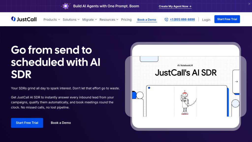 JustCall AI SDR: 24/7 Lead Qualification & Booking | ChatGate