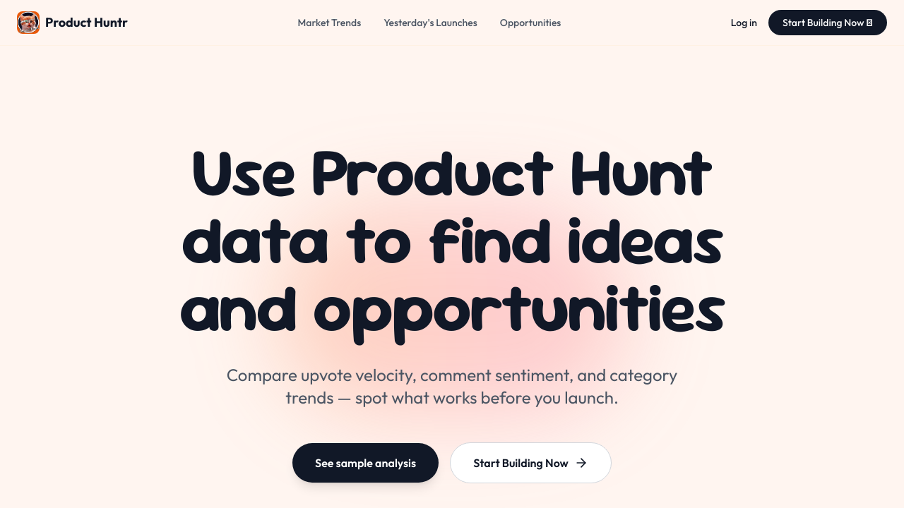 Product Huntr: Analyze Product Hunt Data for Ideas | ChatGate