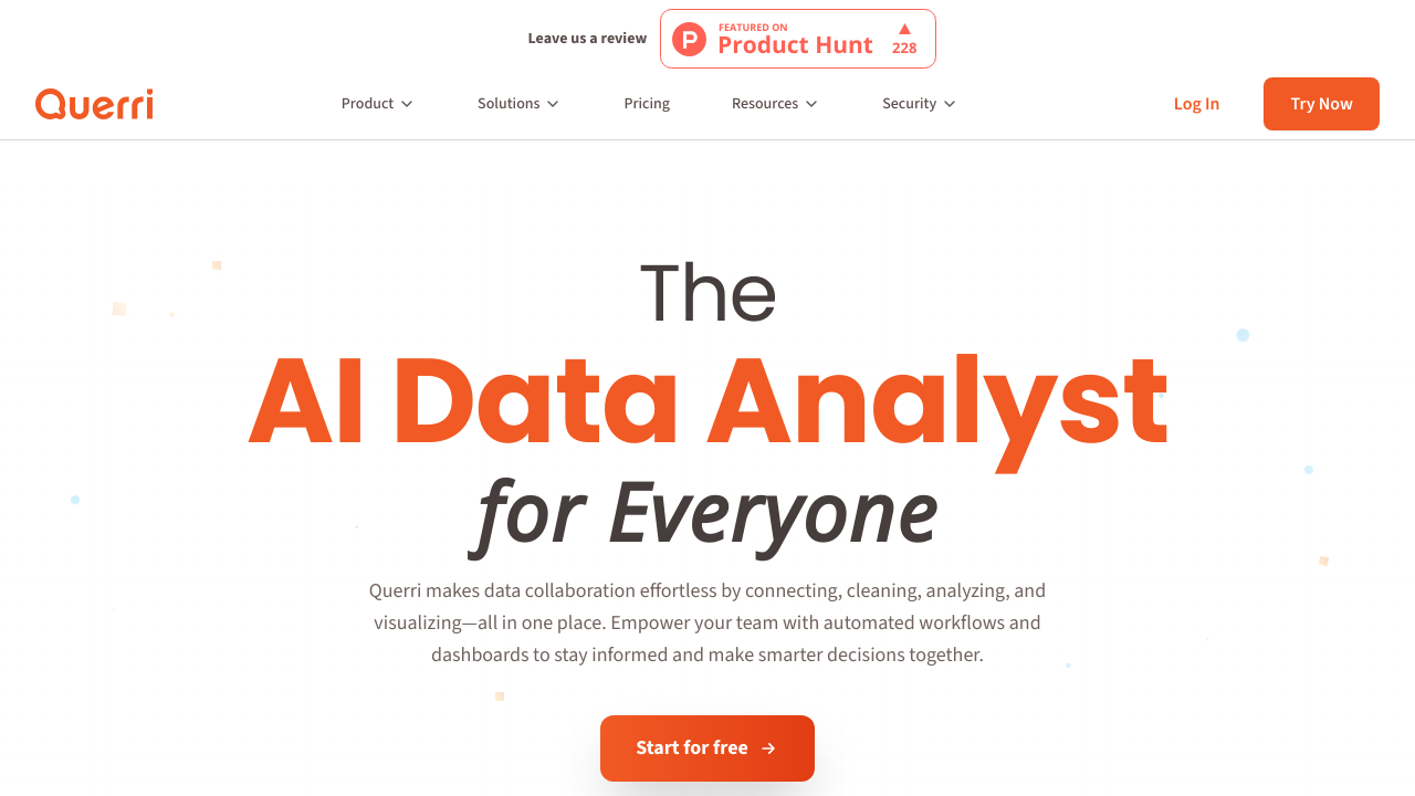 Querri: AI data analyst that connects, cleans, and answers your ...