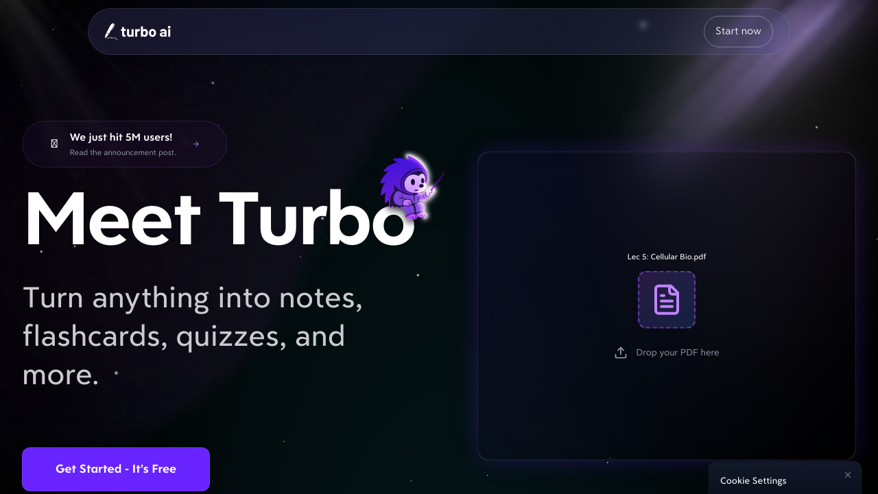 Turbo AI: Turn Anything Into Notes, Flashcards, Quizzes | ChatGate