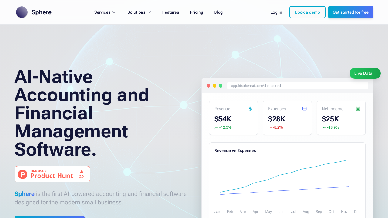 Sphere: AI-enabled accounting software for faster bookkeeping | ChatGate