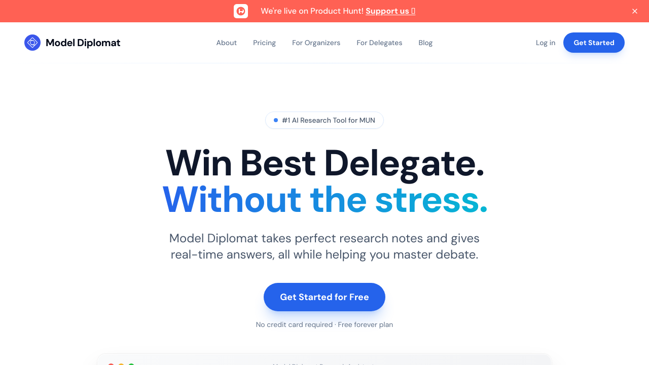 Model Diplomat: AI Research Assistant for Model UN | ChatGate