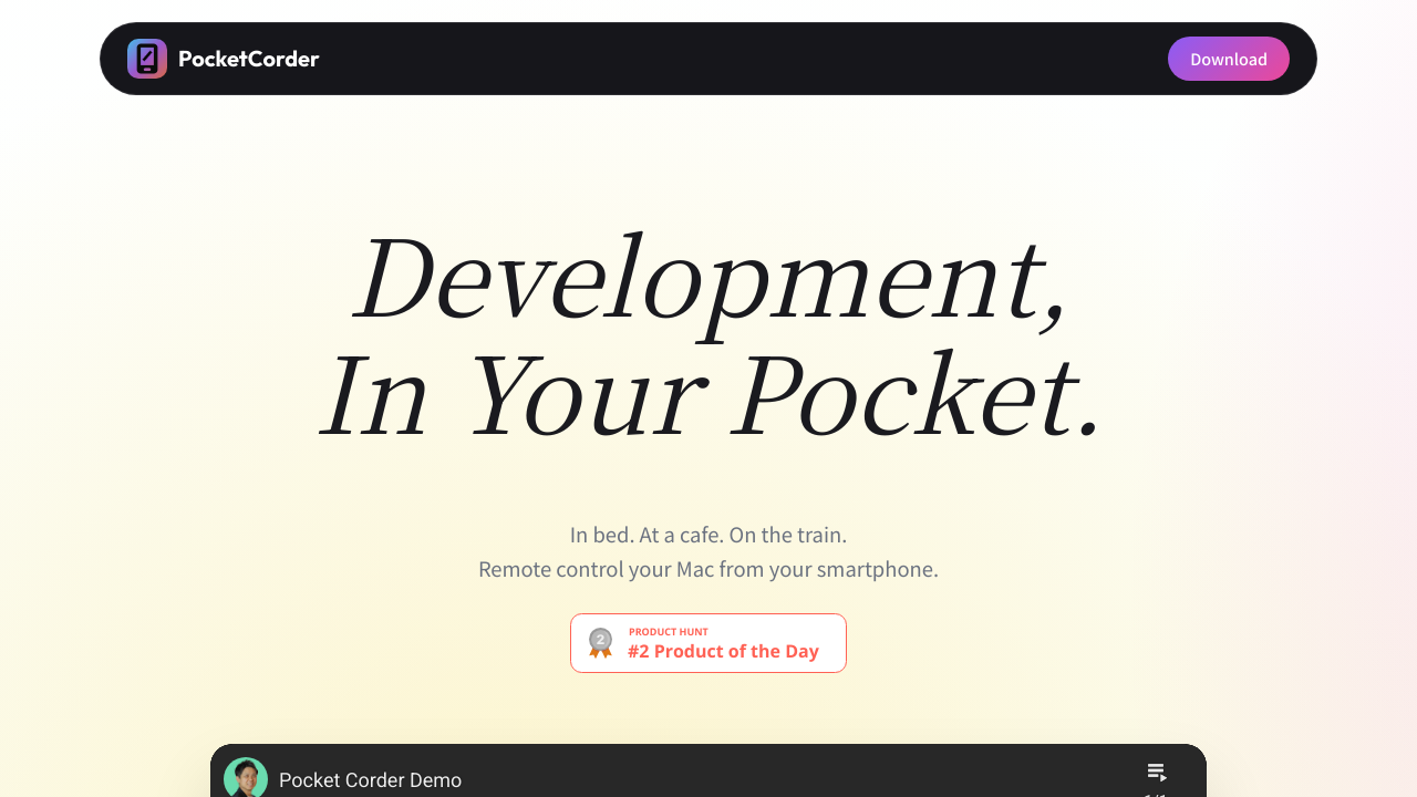 PocketCorder: Remote control your Mac from your smartphone | ChatGate