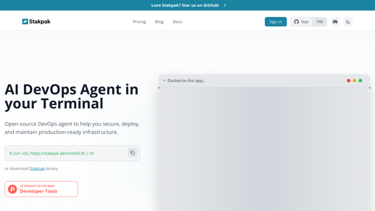 Stakpak: Open-source AI DevOps Agent for Terminal-first Operations ...