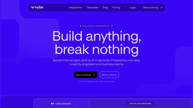 Vybe: Build Secure, AI-Powered Internal Apps Without Glue Code | ChatGate