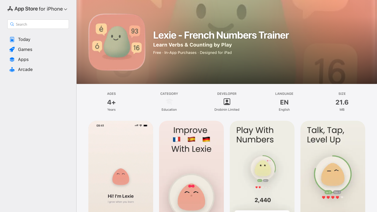Lexie: Playful drills for numbers & verbs | ChatGate
