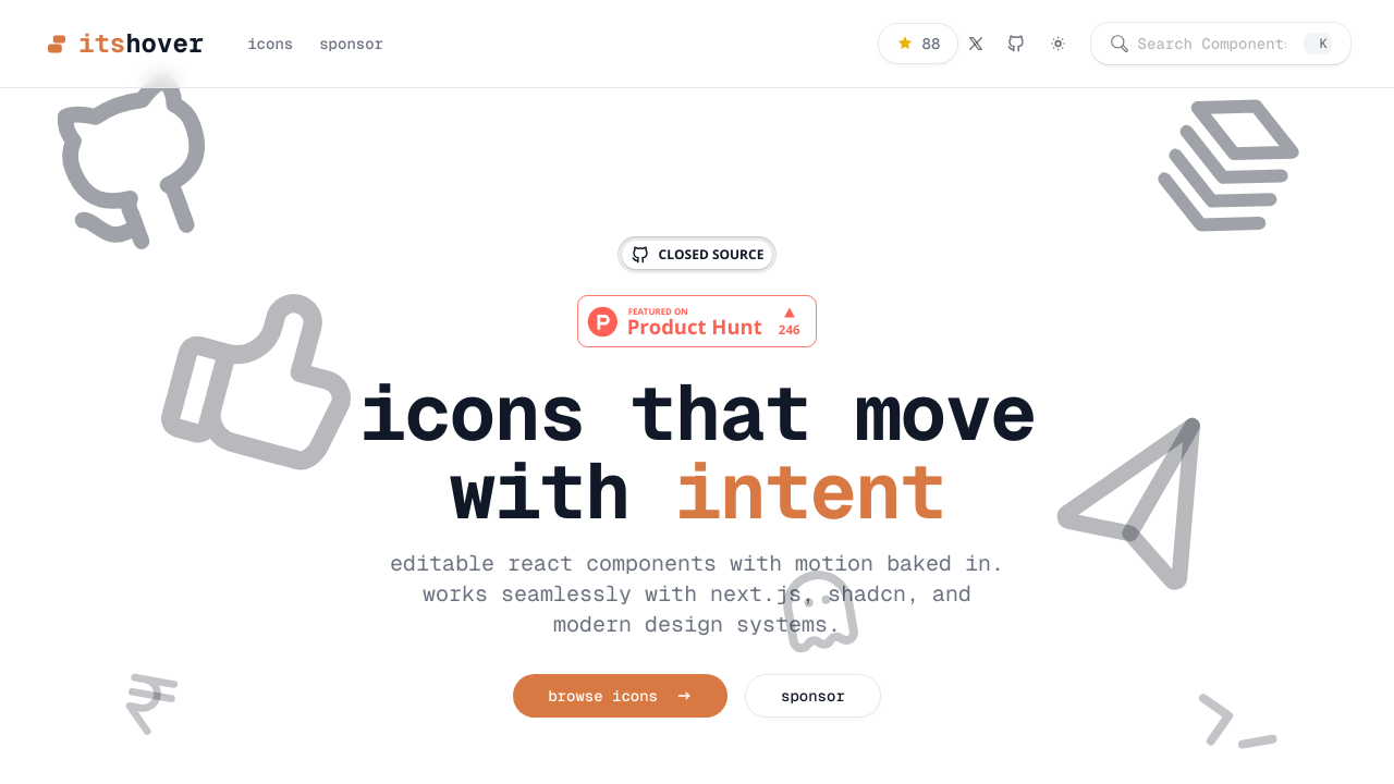 Its Hover: Motion-first animated React icons | ChatGate