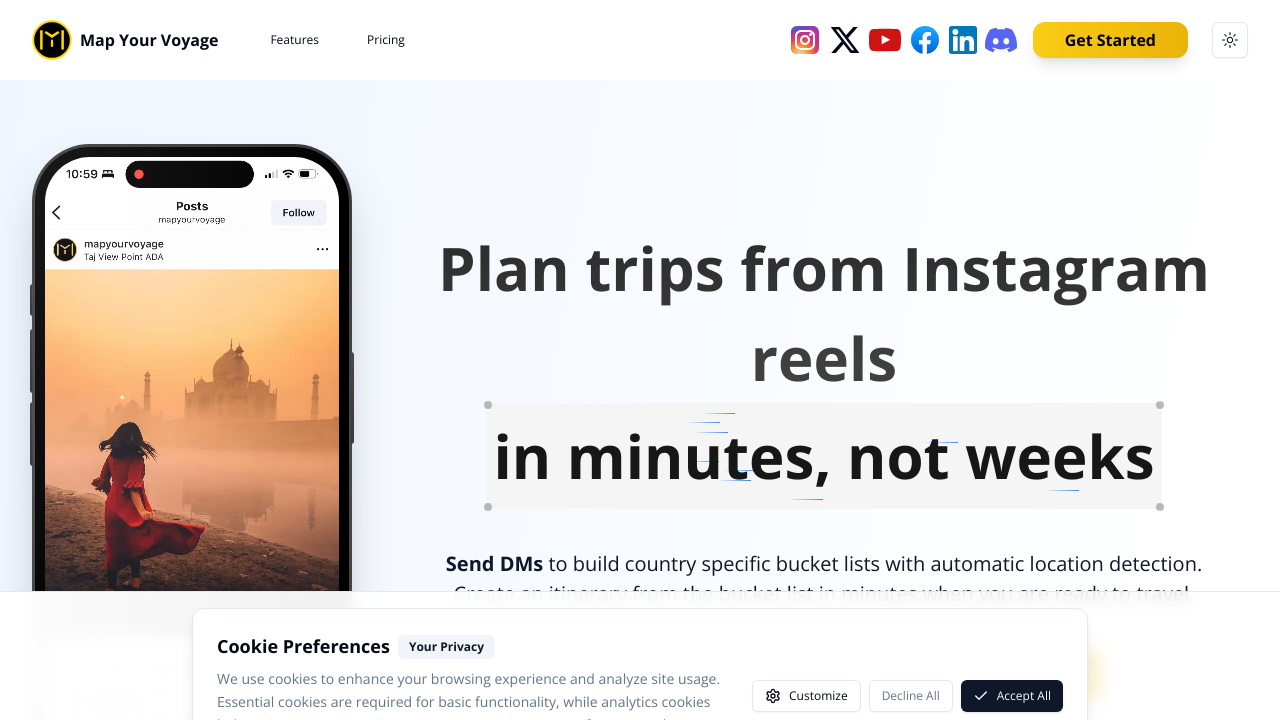 Map Your Voyage: Plan trips from Instagram reels | ChatGate