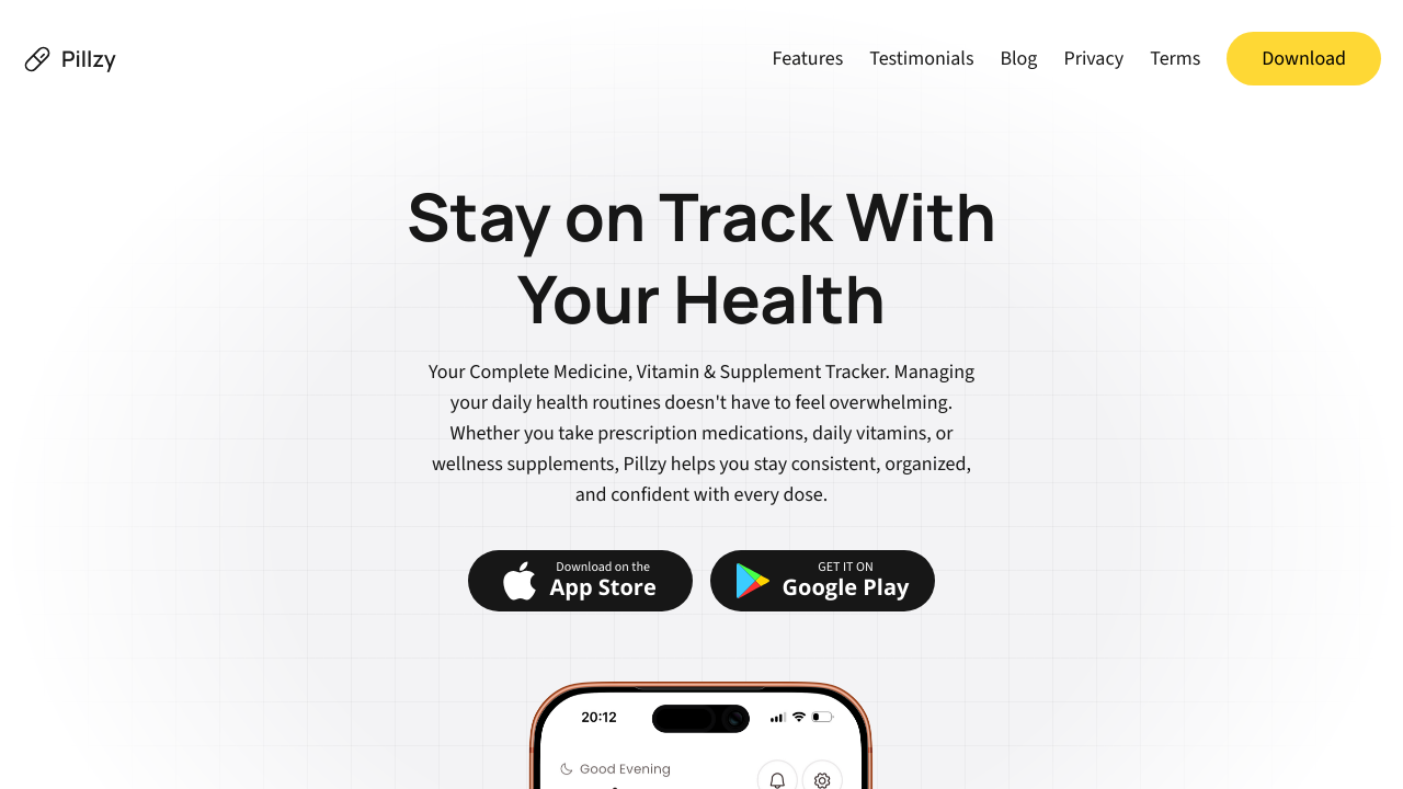 Pillzy: Simple medicine, vitamin & supplement tracking | ChatGate