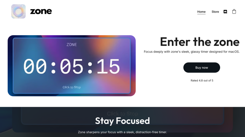 Zone: A sleek macOS-focused Pomodoro timer | ChatGate