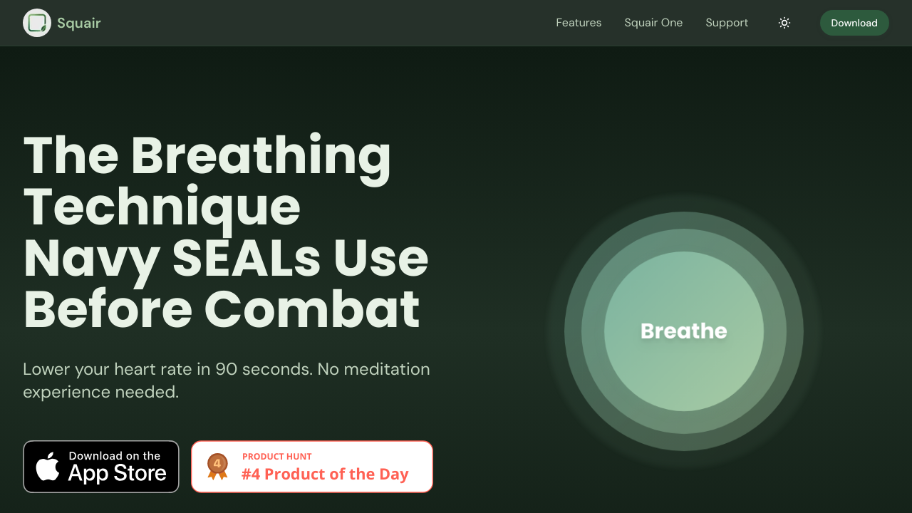 Squair: Breathe, Focus, Calm on Demand | ChatGate